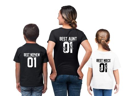 Best Aunt Best Niece Best Nephew Matching Shirts Aunt Niece Etsy Artofit