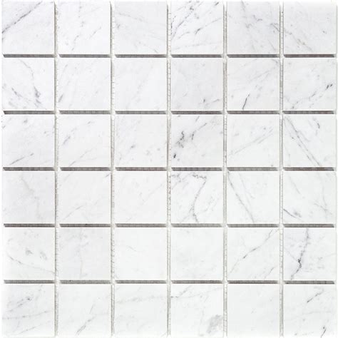 7M088-48P Carrara Мраморная мозаика белая Natural Adriatica белый ...