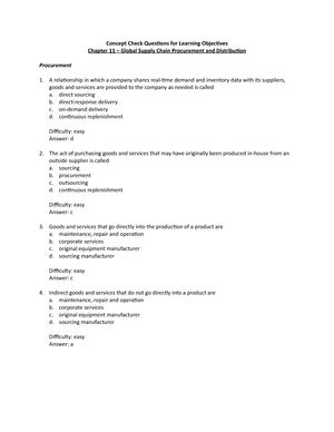 Ch09 Practice Quiz 1 Concept Check Questions For Learning Objectives