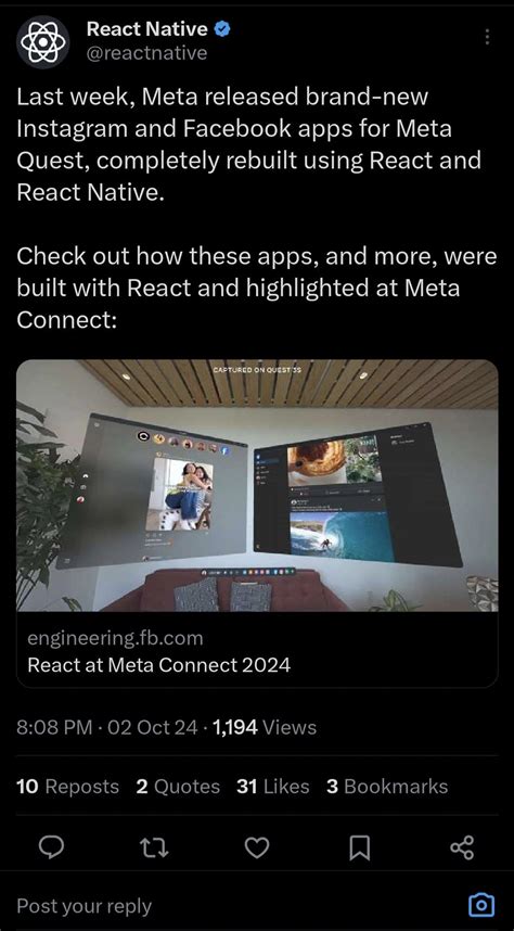 Mulualem Eshetu On Linkedin React Reactnative Metaquest Meta