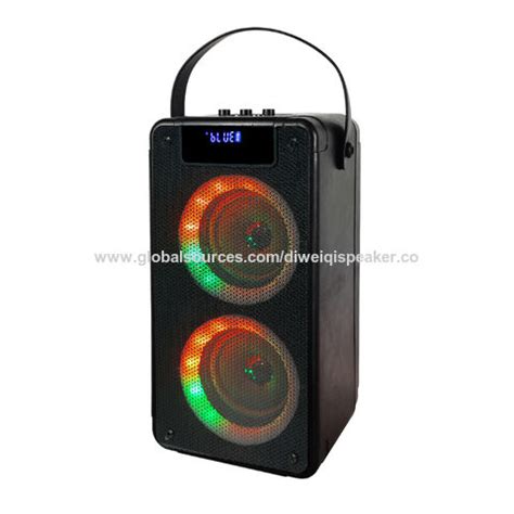 China Portable TWS Party Speaker Double 4 Inch With USB TF BT TWS AUX MIC Input Battery For