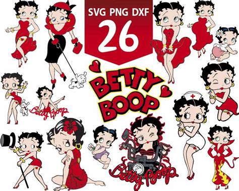Betty Boop Svg Princess Bundle Upp394 Upplop Graphics Resources