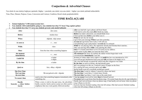 Conjuctions