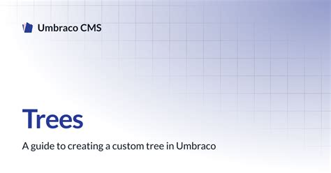 Trees Umbraco Cms