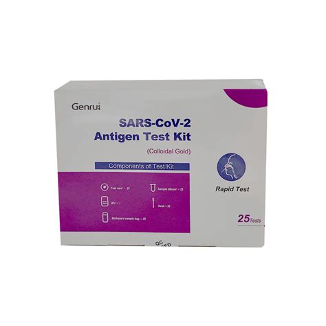 Test Antígeno Covid19 GENRUI BIOTECH Pack 25 unidades Bsalud
