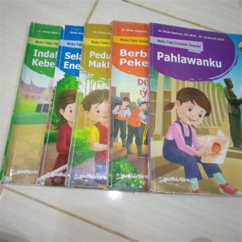 Jual Buku Teks Tematik Terpadu Untuk SD Kelas 4a B C Dan E Kab Deli