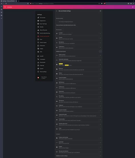 Searching For Any Of The Additional Permissions In Settings Doesnt