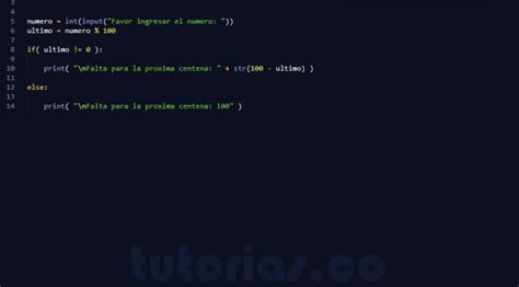 Sentencia If Else Python Valor Faltante Siguiente Centena Tutorias Co