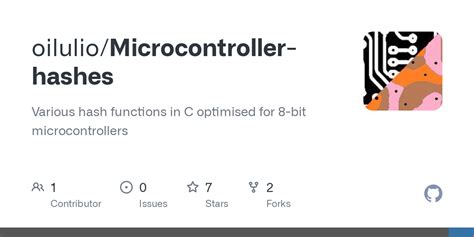 GitHub Oilulio Microcontroller Hashes Various Hash Functions In C Optimised For 8 Bit