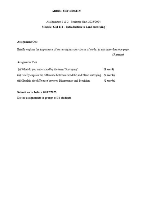 Aru Assigns November 2023 Pdf