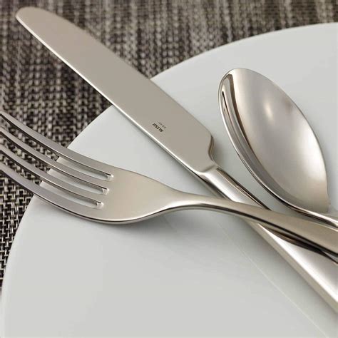 Alessi 4 Piece Nuovo Milano Cutlery Set Silver Alessi Outdoor Online