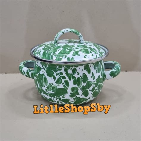 Jual Panci Enamel Kecil Minipot 12cm Hijau Blirik Shopee Indonesia