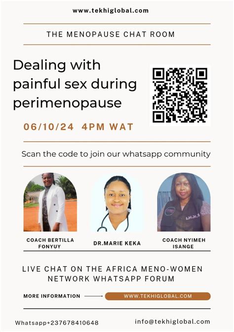 Dr Marie Keka On Linkedin The Menopause Chat Room Theme Dealing With