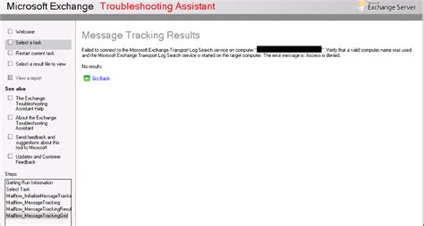Solved Message Tracking In Exchange Experts Exchange