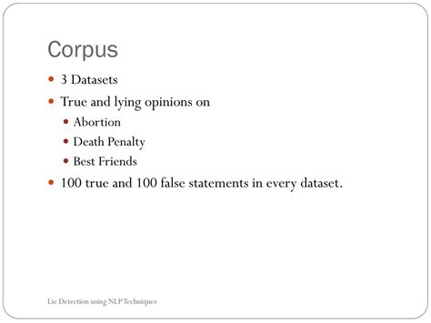 ppt lie detection using nlp techniques powerpoint presentation free