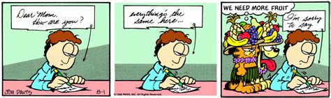 Garfield August 1988 Comic Strips Garfield Wiki Fandom