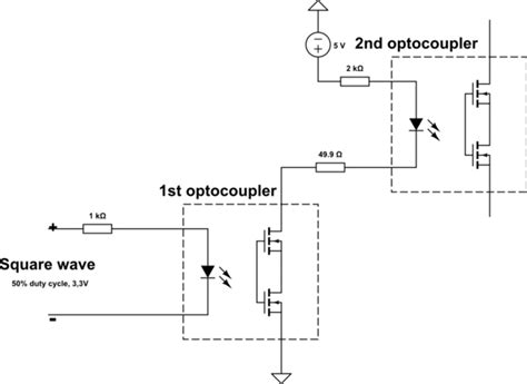 opto isolator how can we explain this strange phenomenon with an