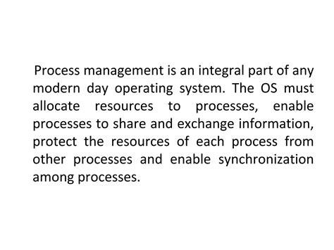 Process Management In Os PPT