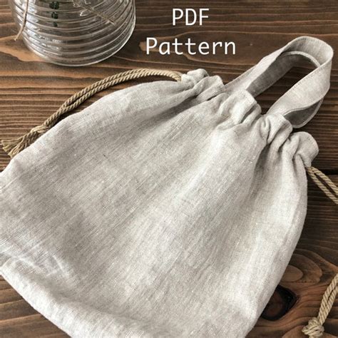 Drawstring Toiletry Bag Pdf Sewing Pattern Instant Download Etsy