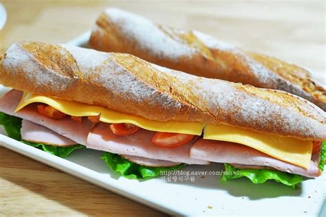 바게트 샌드위치 만들기