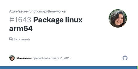 Package Linux Arm64 · Issue 1643 · Azureazure Functions Python Worker