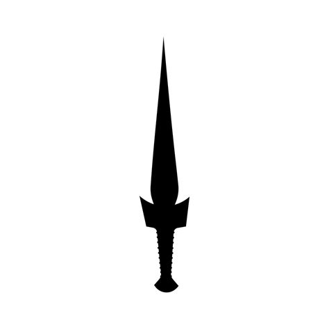 Dagger Silhouette Vector Illustration 23813048 Vector Art At Vecteezy