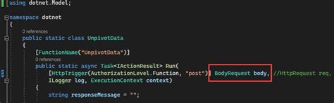 How To Specify The Format Of The Request Body Of An Azure Function