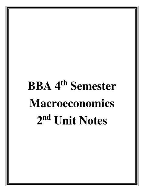 Macroeconomics Notes Unit 2 Download Free Pdf Fiscal Policy