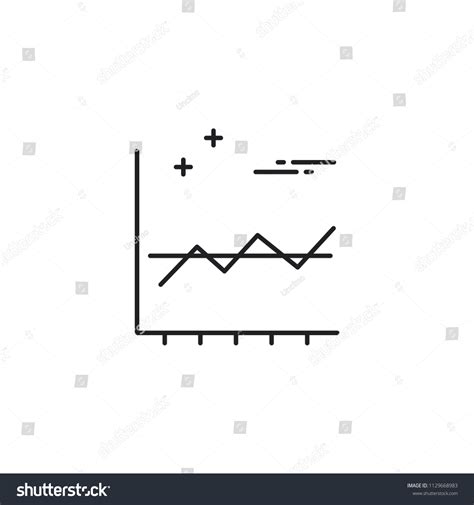 Line Graph Icon Chart Symbol Modern Stock Vector Royalty Free Shutterstock