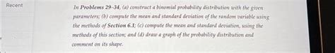 Solved In Problems A Construct A Binomial Chegg