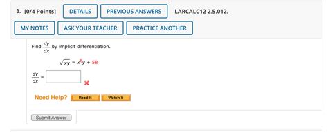 Solved Find Dxdy By Implicit Differentiation Xy X Y Chegg