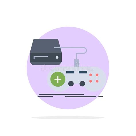 Console Game Gaming Playstation Play Flat Color Icon Vector Stock Vector Illustration Of