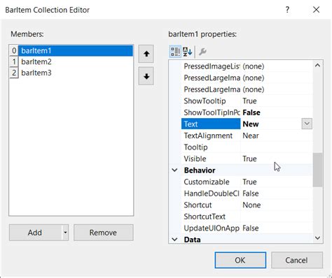 BarItem Types In Windows Forms PopupMenu Control Syncfusion