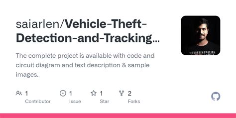 Github Saiarlenvehicle Theft Detection And Tracking System Using