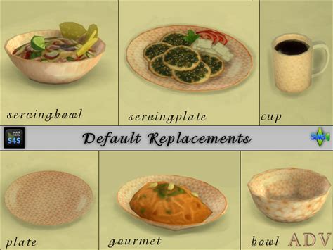 Default Replacements Tableware The Sims 4 Catalog