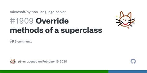 Override Methods Of A Superclass﻿ · Issue 1909 · Microsoftpython