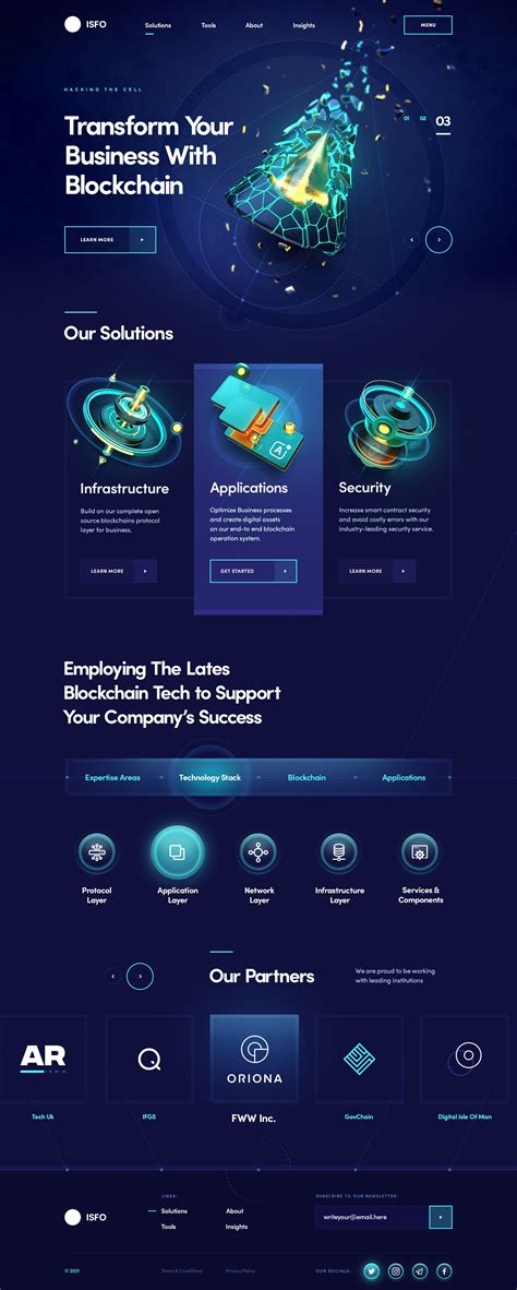 Isfo Blockchain Solutions Web Design Examples News Web Design