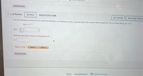 Solved Find The Maclaurin Series For F X Using The Chegg Com