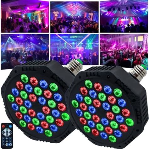 LED Par Strahler Indmird 2 Stück RGB 36 LED Strahler Bühnenlicht