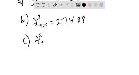 Solved Find The Following Chi Square Distribution Values From Table 11 1 Or Table 3 Of Appendix