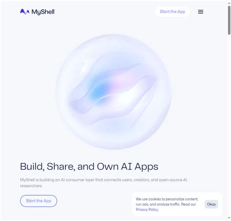 MyShell 一款基于AI和Web 技术的智能聊天机器人平台用户可以在这里创建自己的聊天机器人并且可以分享给朋友和社区使用 AI工具资源导航