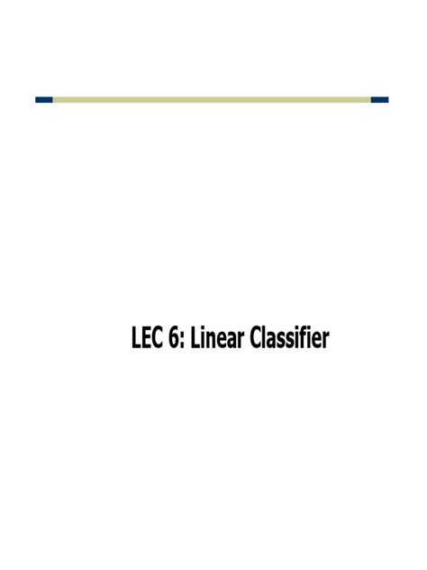 Mllec 7 Linear Classifiers Logistic Classifiers Pdf Logistic