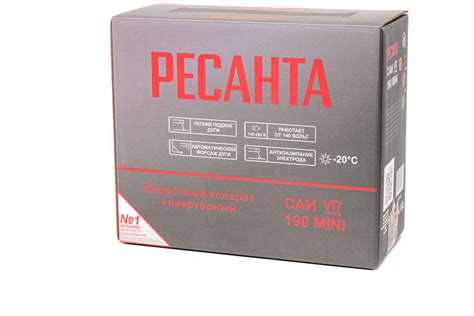 Сварочный аппарат Ресанта инверторный САИ VI7190 MINI 900/65/201 ...