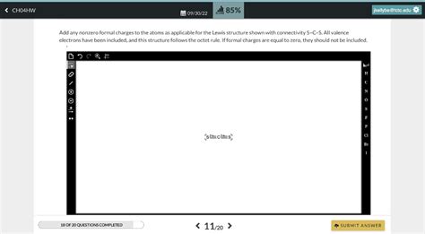 Solved Add any nonzero formal charges to the atoms as | Chegg.com