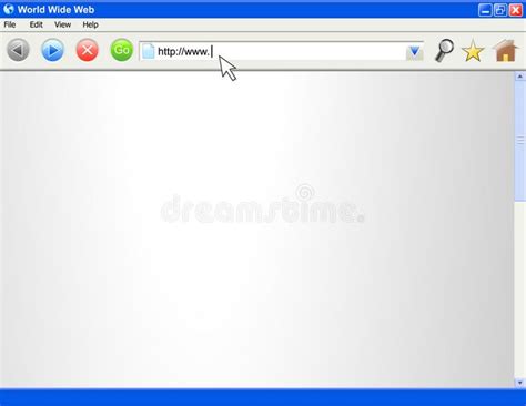Blank Internet Browser Screen Template A Blank Computer Internet
