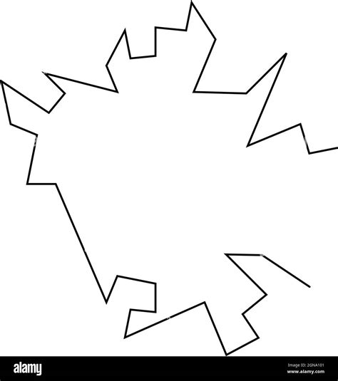 Geometric Random Circular Element Abstract Angular Circle Shape Stock Vector Illustration