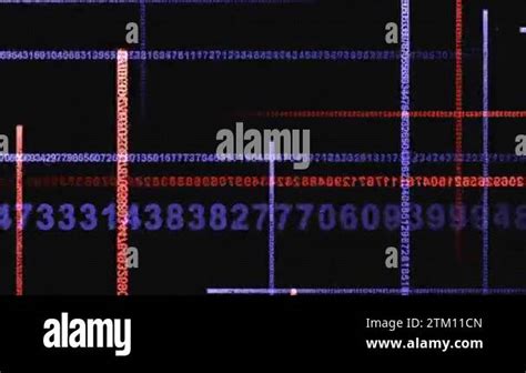 Video Wall Digital Numbers Code Background Loop Stock Video Footage Alamy