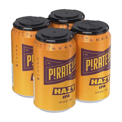 Buy Pirate Life Hazy Ipa Can 355ml 4 Pack Coles