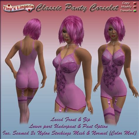 Second Life Marketplace Greta Girdle Shaper Pink