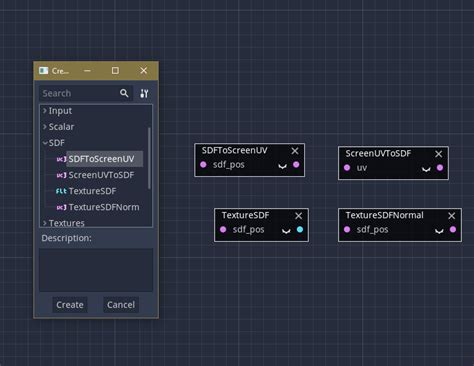 Added Sdf Nodes To Visual Shader By Chaosus · Pull Request 43906